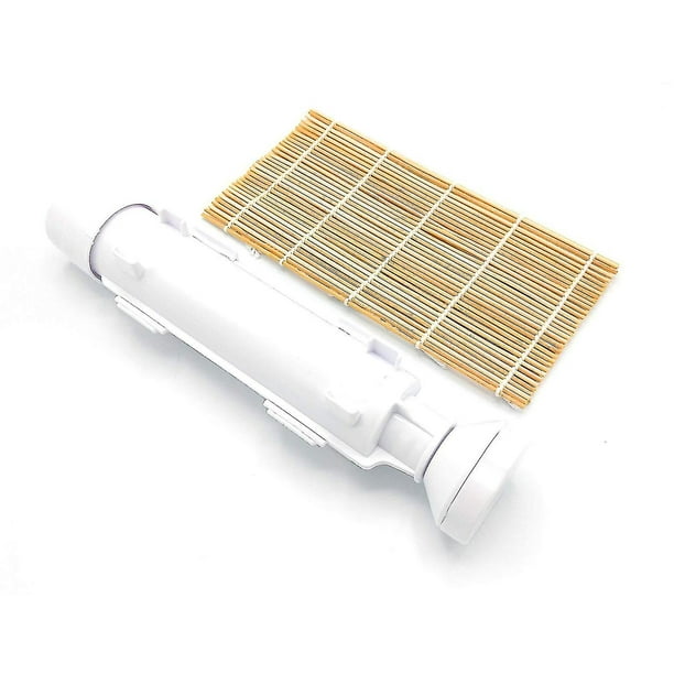 Sushi Roller Bazooka Kit And Carbonized Bamboo Mat Diy Rice Roller ...