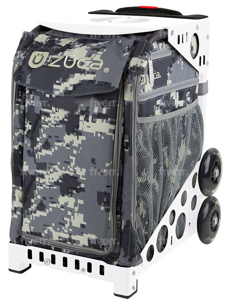Zuca 18" Sport Bag - Anaconda with Flashing Wheels (White Frame ...