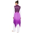 Kvysinly Women Liturgical Praise Dance Dress Sequin Sleeveless Worship ...