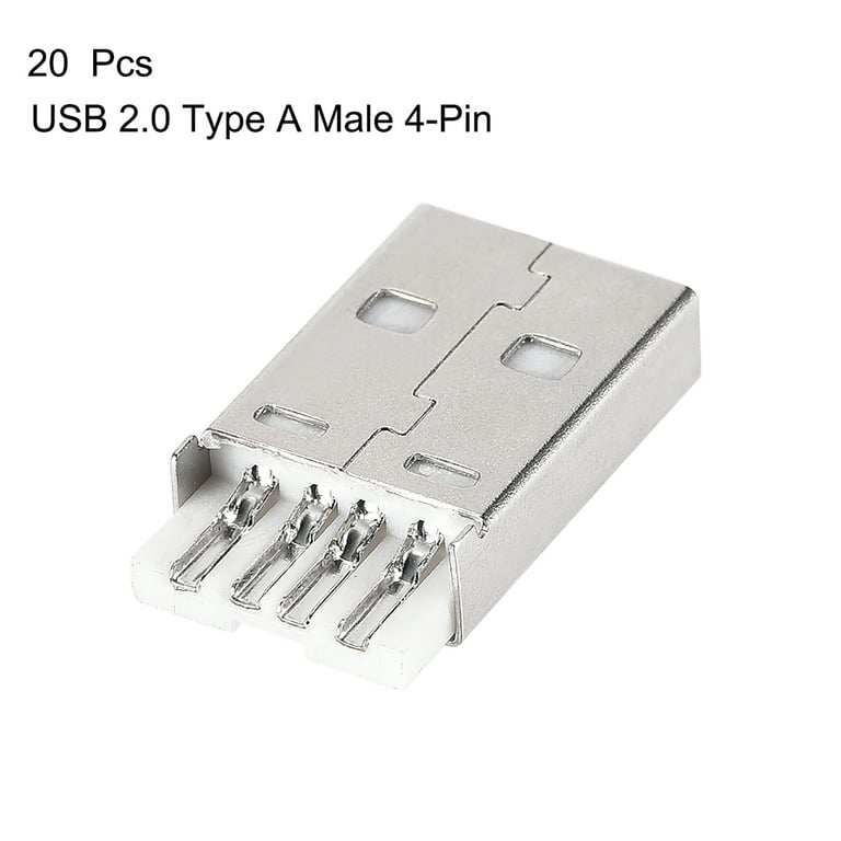 USB Connector 10x USB 2.0 Type A Female 180° DIP PCB Connectors – 4-Pin ...