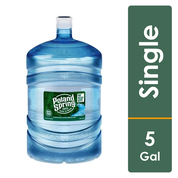 POLAND SPRING Brand 100% Natural Spring Water, 5-gallon plastic jug ...