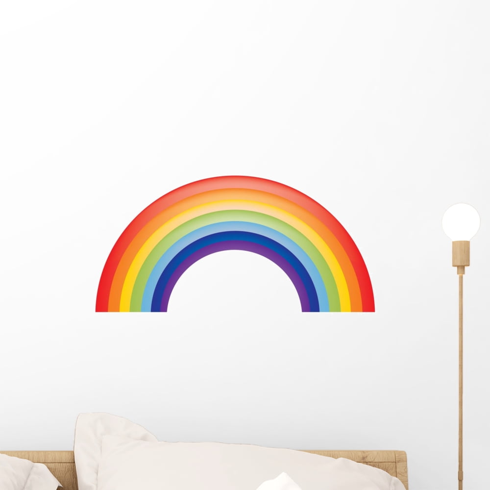 Rainbow Wall Mural by Wallmonkeys Peel and Stick Graphic (18 in W x 9 ...