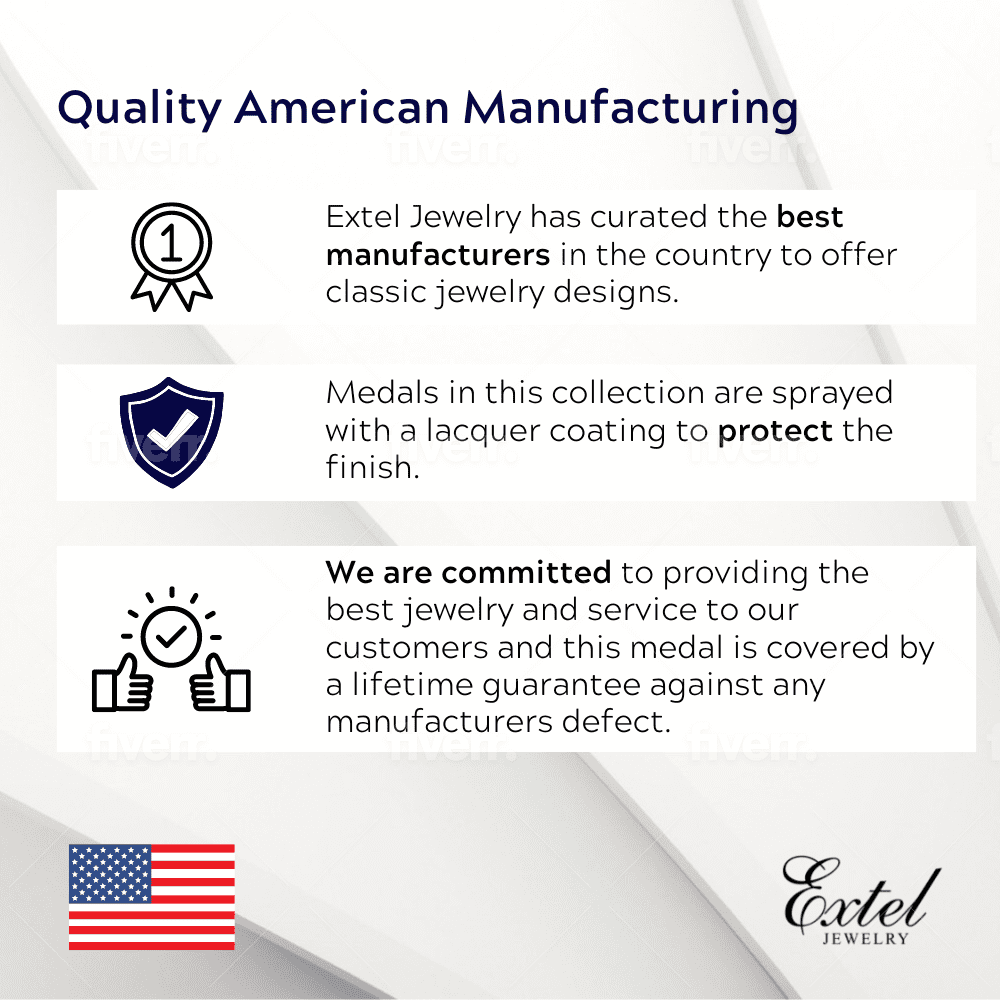 Buy Extel Large Sterling Silver Traditional Catholic 4-Way Cross ...