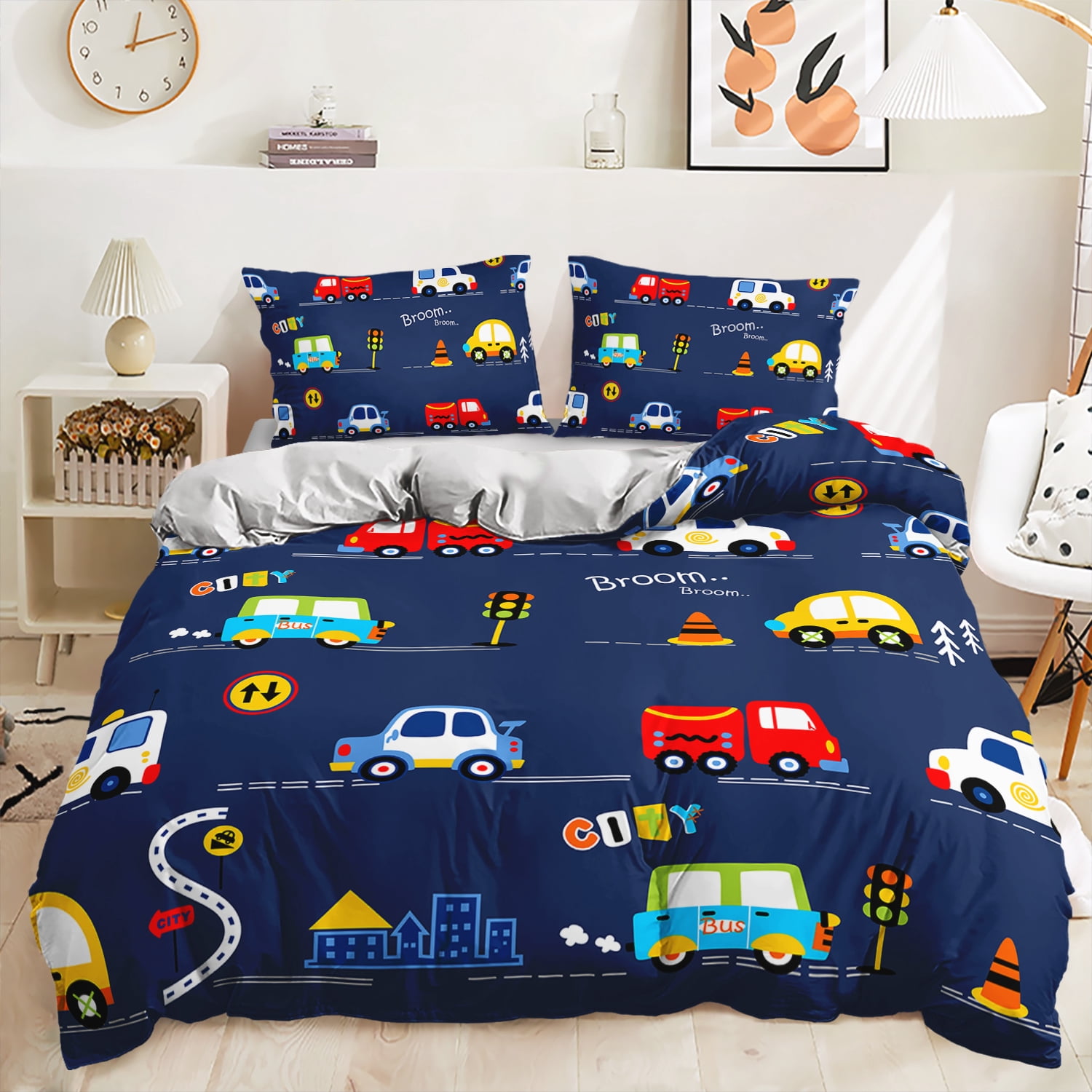 Hosima 3-Piece 3D Digital Duvet Cover With Pattern Composed Of Multiple ...
