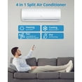 Acekool 9000 BTU Ductless Mini Split Air Conditioner Heat Pump 19 SEER ...