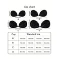 1 Pair of Lace Stick-On Bras - Gathered Push-Up Bras with Invisible ...