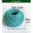 12-Rolls 2mm Colorful Natural Jute String Set, 984ft Total, Versatile ...