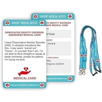 RAYCCI 2PCS Seizures Medical Information Card with Writable Panel ...
