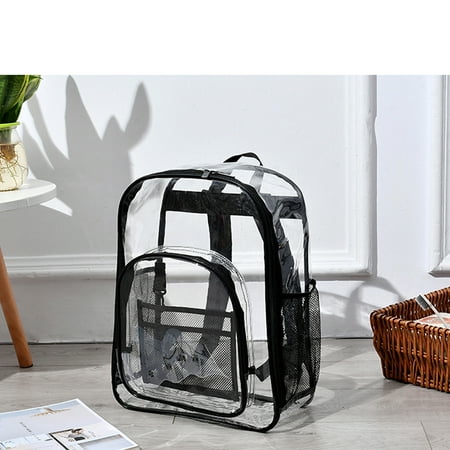 Fortune Fashion Clear PVC Women Backpack Transparent Solid Backpack ...