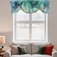 Black White Butterfly Tie Up Valance Curtains Vintage Turquoise Sea ...