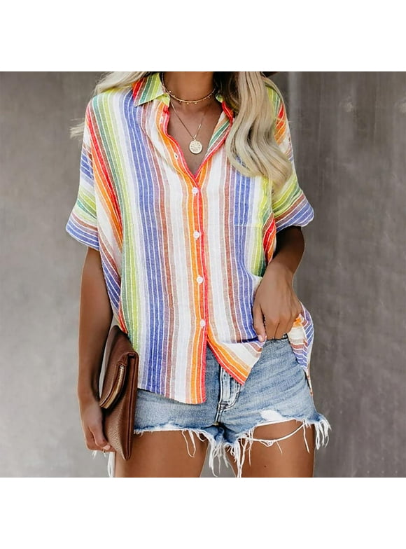 Orange Striped Shirts