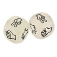 shamjina Finger Guessing Game Set with Funny Dice - Fun , White, 4 Pcs ...