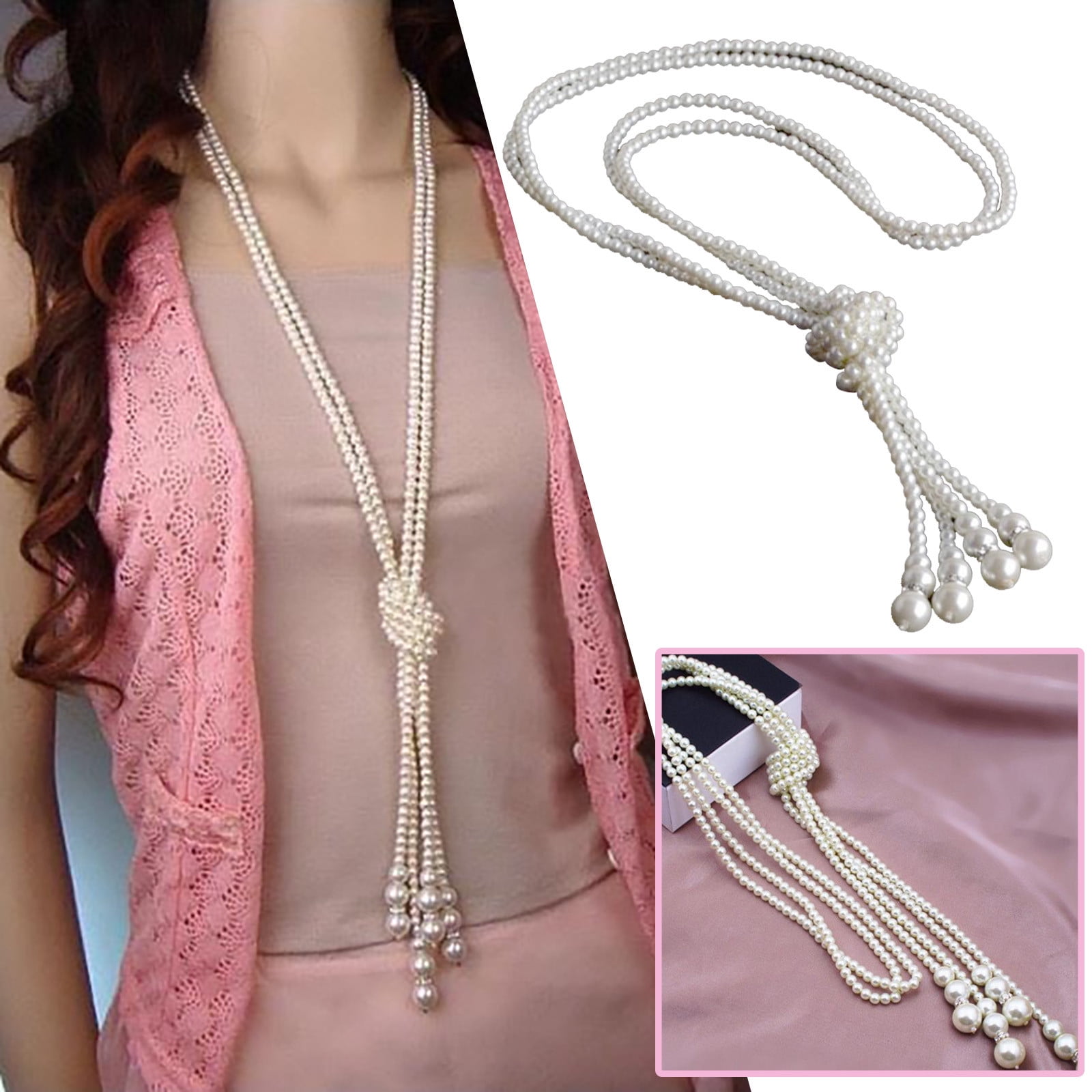 Click here for Vivavault Korean Style Fashion Pearl Layered Knott... prices