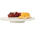 Creative Co-Op White Marble Lazy Susan for Kitchen Table or Countertops ...