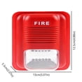Fire Alarm Warning Strobe Siren Horn Sound & Strobe Alert System for ...