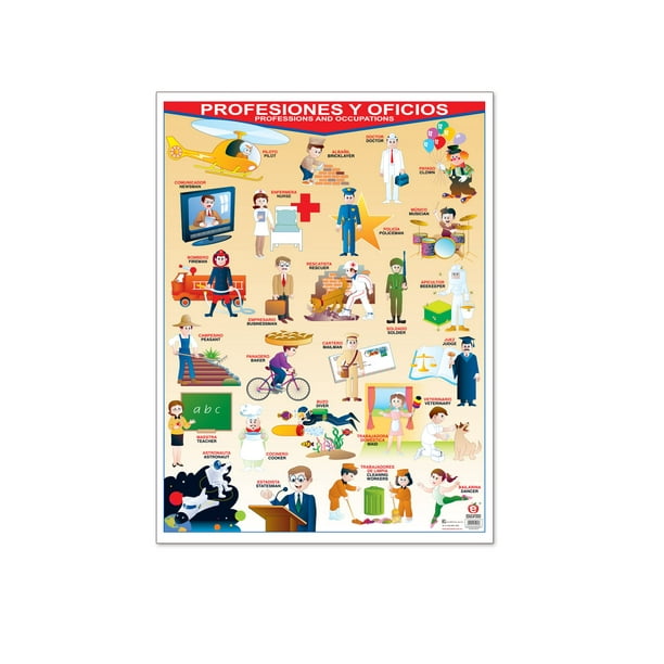 Póster Profesiones Y Oficios Roja Educatodo B-0190-I | Bodega Aurrera ...
