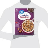 Great Value Raisin Bran Extra Raisin Cereal with Wheat Flakes 25.5 oz ...