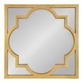 Kate and Laurel Hogan Moroccan Square Framed Mirror, 30" x 30", Gold ...