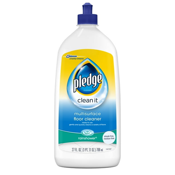 Pledge Multisurface Floor Cleaner, Glade Rainshower, 27 Fluid Ounce ...