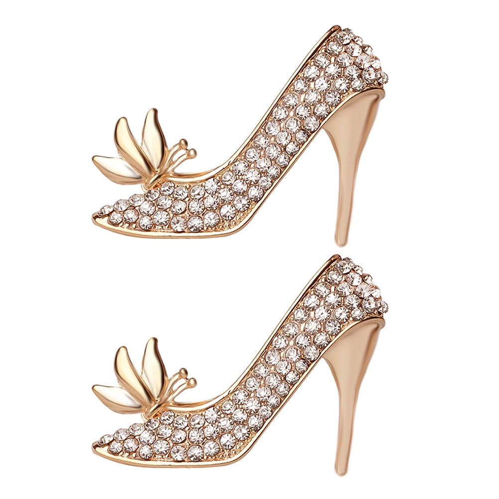 Click here for Ounona 2pcs High Heels Shoes Shape Brooch Pin Spar... prices