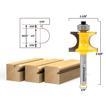 45 Degree Bevel Edge Forming Router Bit - 1/4" Shank - Yonico 13915q ...