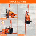 3 in 1 Chainsaw Holder 10" - Heavy Duty Chainsaw Wall Mount, 10 Gauge ...