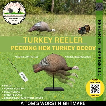 Hunters Specialties 100002 Strut-Lite Feeding Hen Turkey Decoy ...
