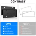 2 Pack Silicone License Plate Frame, Front Back License Plate Cover ...