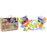 Roo Crew Build-A-Block Trucks, 21 Recycled Material Blocks, Light and ...