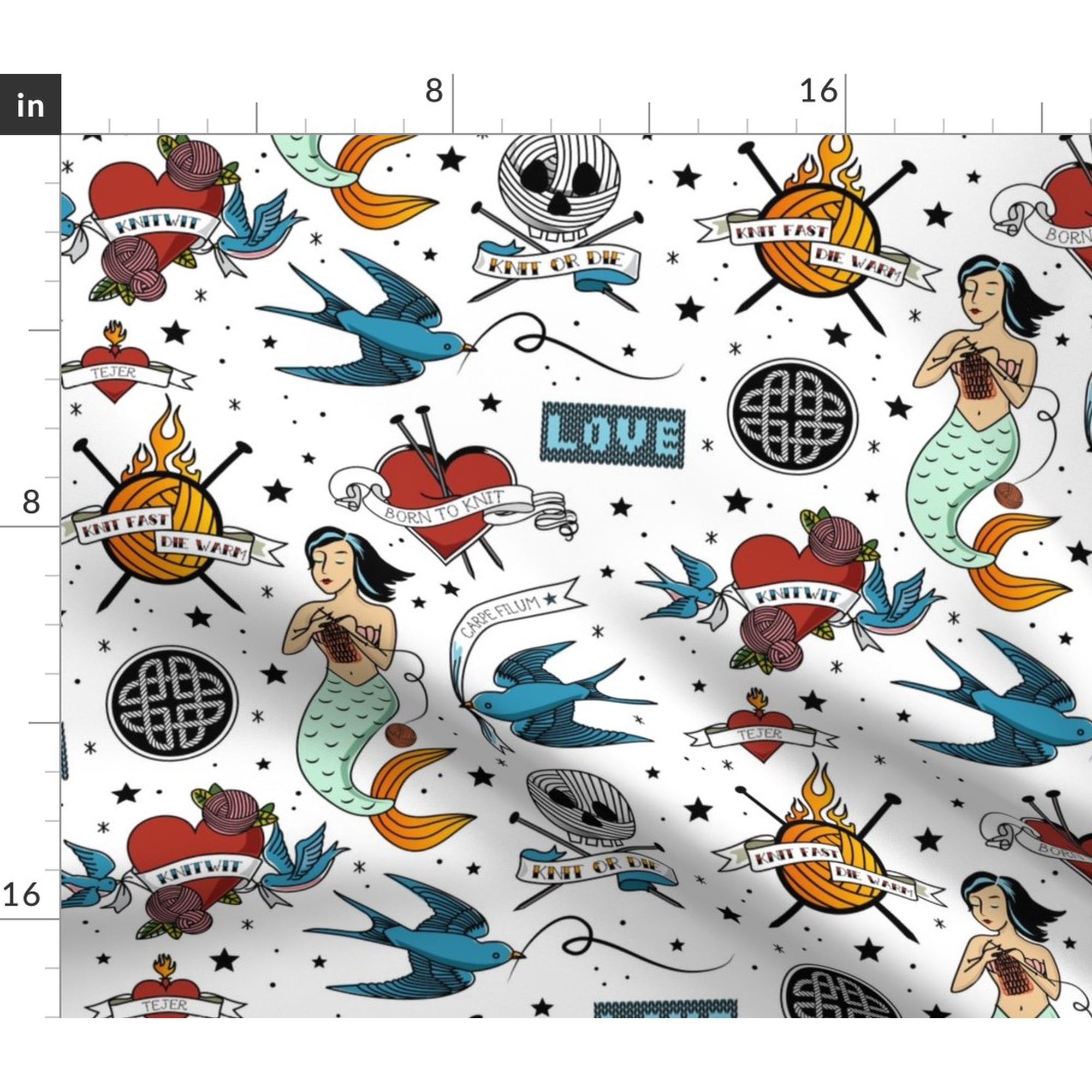 Sewing Tattoo Flash