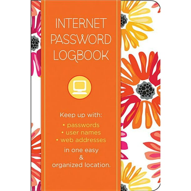 Internet Password Logbook Botanical Edition Keep Track Of