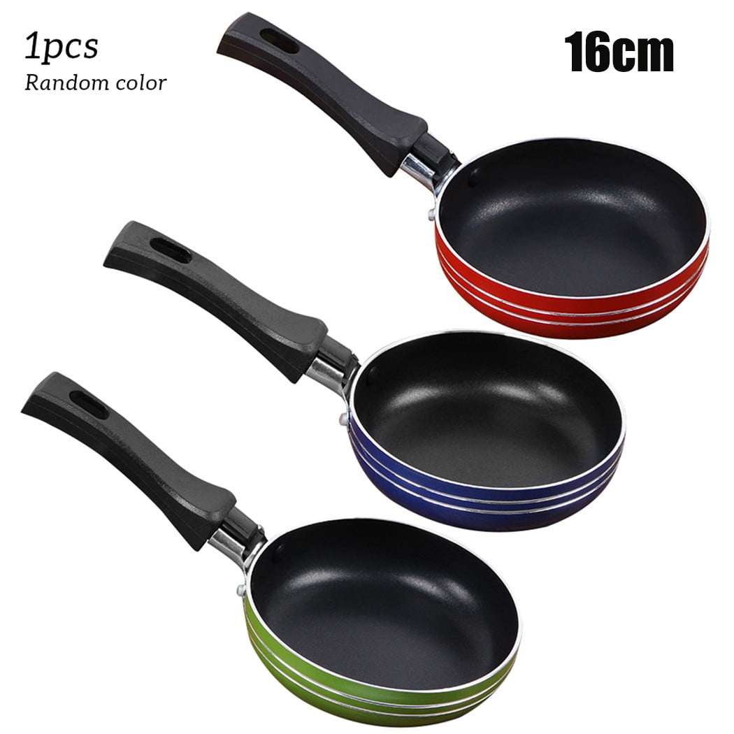 FANJIE Mini Frying Pan Non-Stick Steel Frypan Pot Saucepan Random Color ...