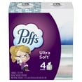 Puffs Ultra Soft: 4 Mega Cube Pack, Fragrance-Free, Dermatologist ...