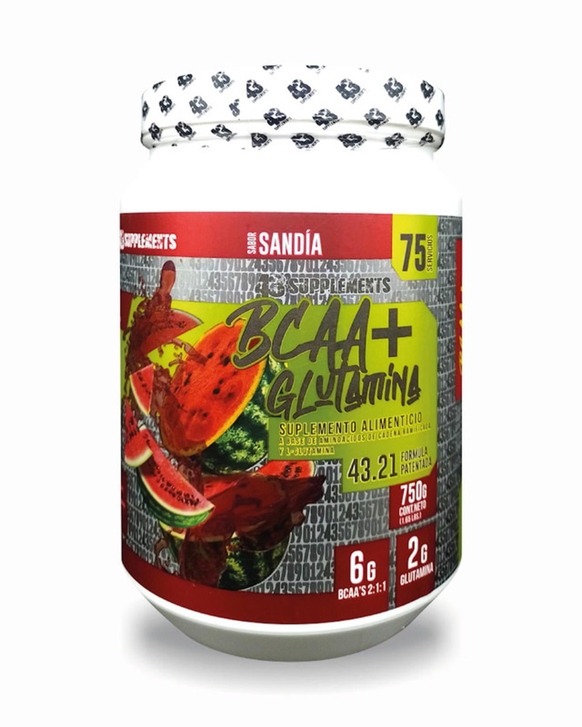Aminoácidos Bcaa + Glutamina 750g +75 Serv 43 Suplementos multicolor ...