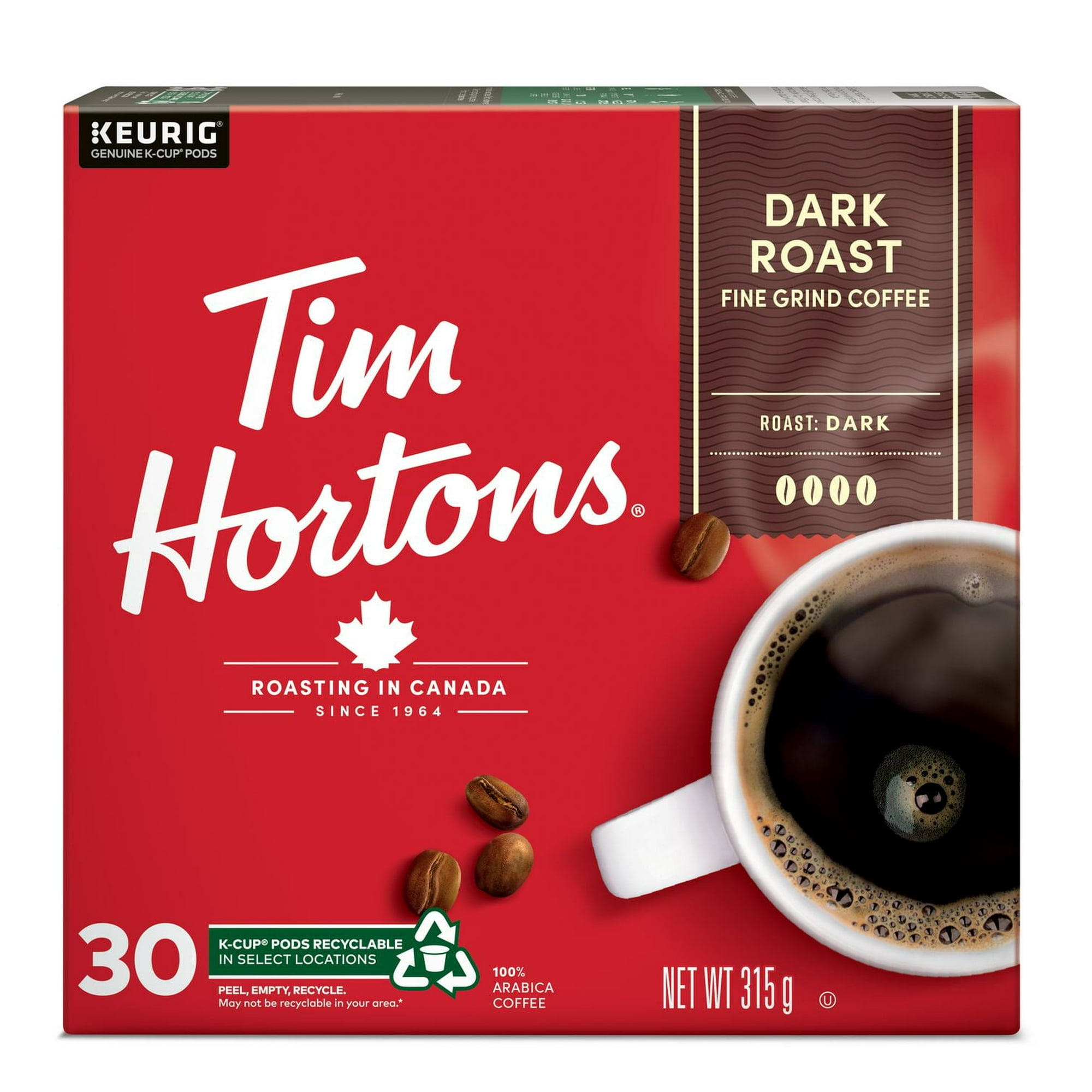 Click here for Tim Hortons Dark Roast Coffee 315 G prices