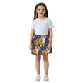Colorful Tiger Foliage Pattern Cotton Skirt Built-in Liner Elastic A ...