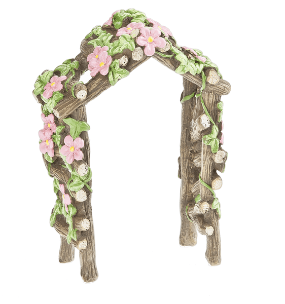 Backyard Collection Floral Wood Log Trellis - By Ganz - Walmart.com