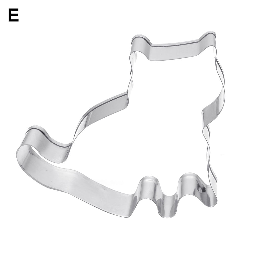 Yesbay Cookie Cutter Stainless Steel Cats Shape Biscuit Cookie Cutter ...