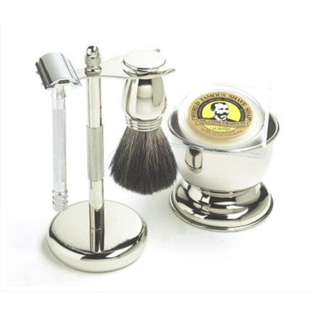Colonel Ichabod Conk 5pc Chrome Safety Razor Shave Set - Walmart.com