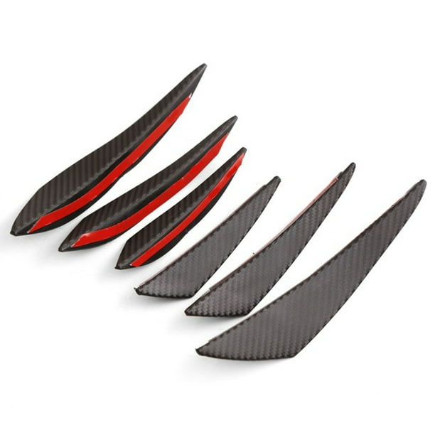 Front Bumper Splitter Fins,6 Pcs Front Bumper Car Diffuser Trim Car ...