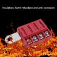 4 Circuit 32V Fuses Panel with Covers Waterproof Battery Terminals ...