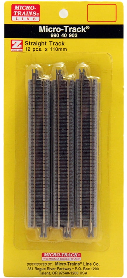 Micro-Trains MTL Z-Scale Micro-Track - 110mm Straight Track 12 Sections ...