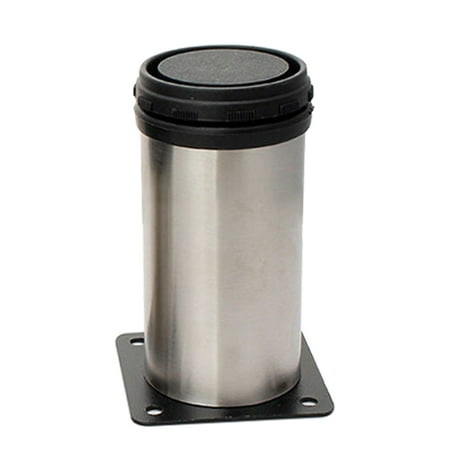 Height Adjustable Furniture Legs Feet Silver Stainless Steel Table Bed ...