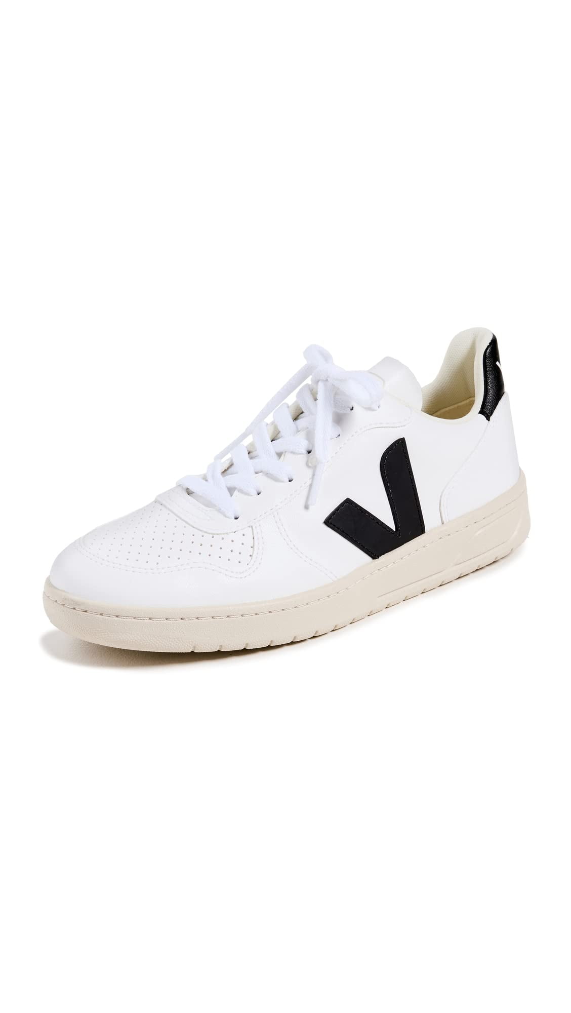 Tenis Veja V-10 con cordones para mujer Veja blanco/negro | Walmart en ...