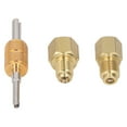 Copper Refrigerant Adapter 1/2 ACME to 1/4 SAE 1/4 SAE to 1/2 ACME ...