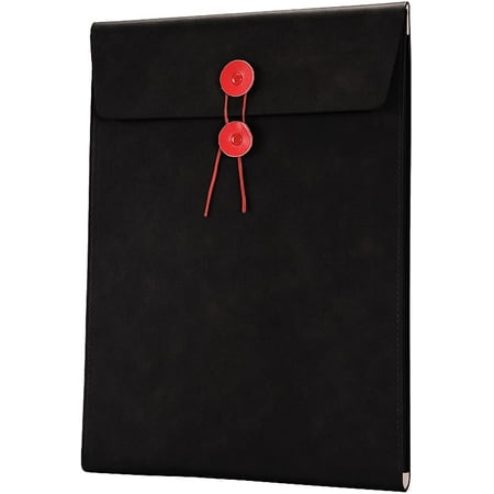 PU Leather A4 File Folder Document Holder Filing Envelope Project File ...