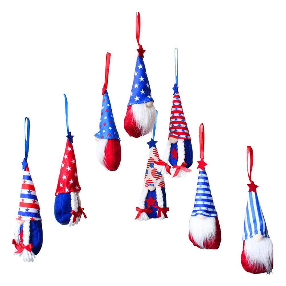 [Left wind] 4th of July Gnome Independence Day Hanging Ornaments Set of ...