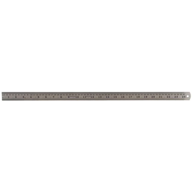 DURATOOL - 24" (600mm) Stainless Steel Ruler with Metric/Imperial ...