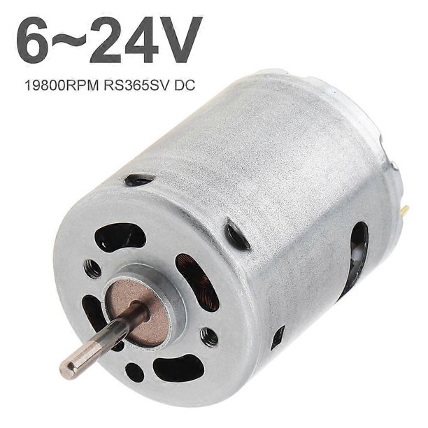 RS365 SV DC Motor DC 6V-24V 19800RPM High Speed Carbon Brush RS 365 ...