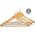 Flat Anti-Theft Sui Hanger with Walnut Finish and P-Nail, (Box of 50 ...